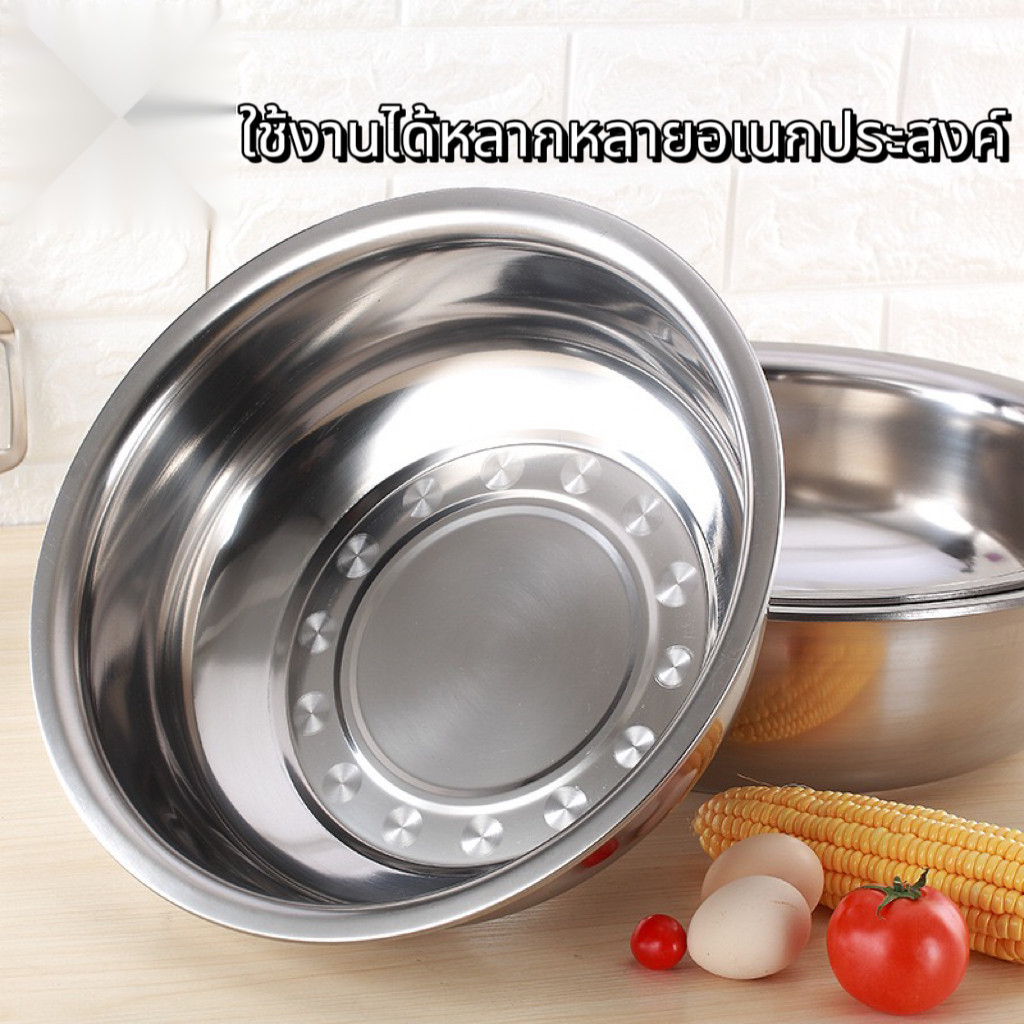 Real Stainless Steel Basin Large Size Thick Texture No Rust Very Good ...