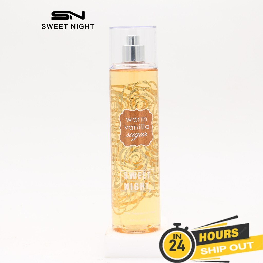 Sweet Night Perfume Warm Vanilla Sugar Fragrance Body Mist 236ML for men women | Shopee Philippines