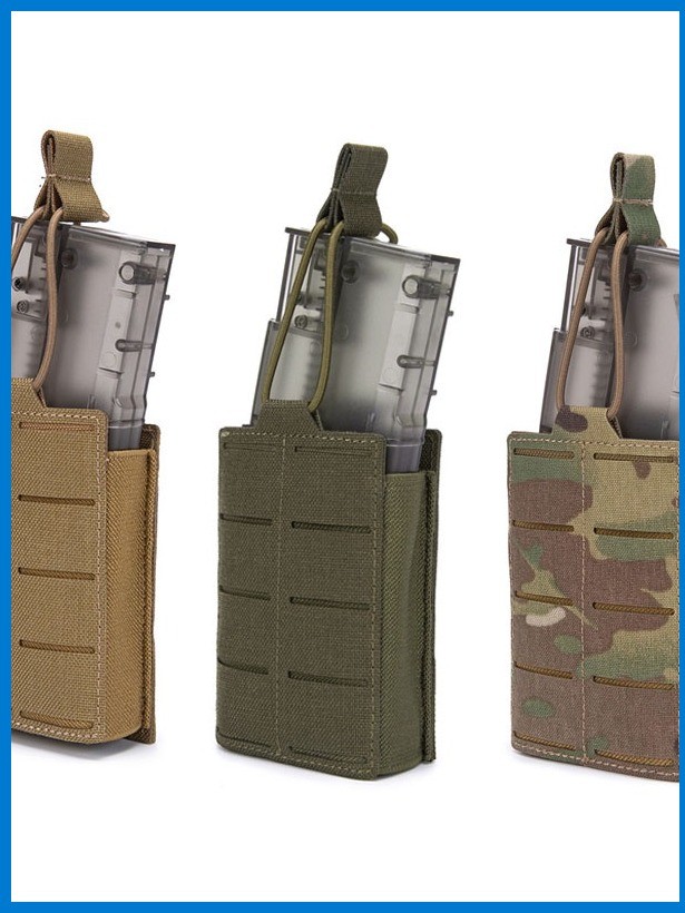 Tactical Molle Magazine Pouch 5.56mm Single Rifle Mag Bag for M4 M16 ...