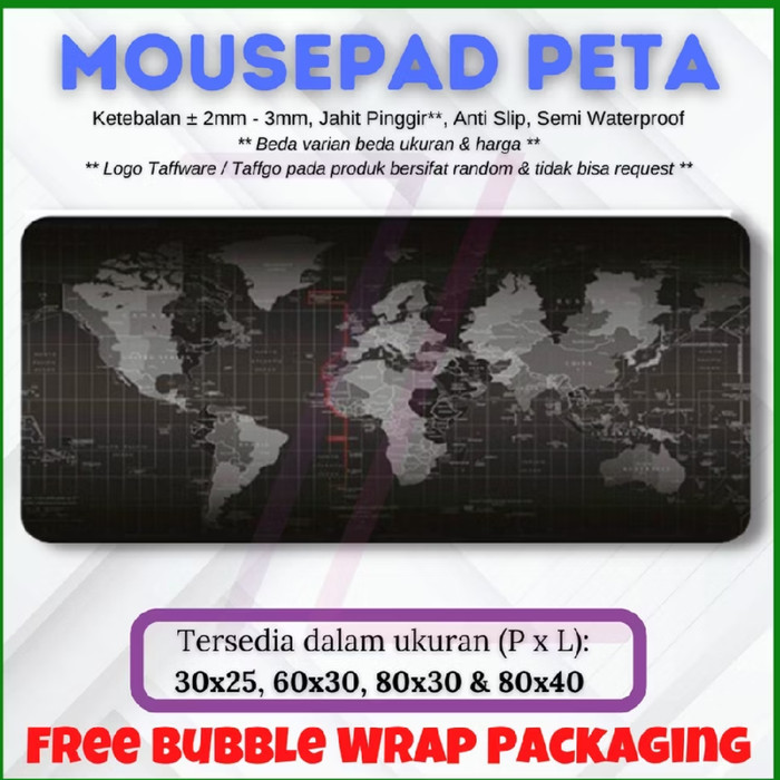Mousepad gaming mouse pad world map | Shopee Philippines