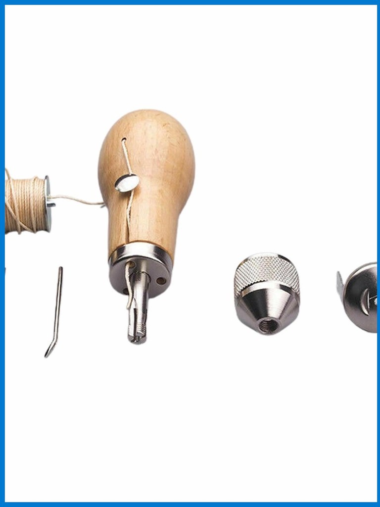 Professional Leather Stitching Tools Kit Sewing Tool Needles Waxed Thread Leather DIY Repair[21 ...