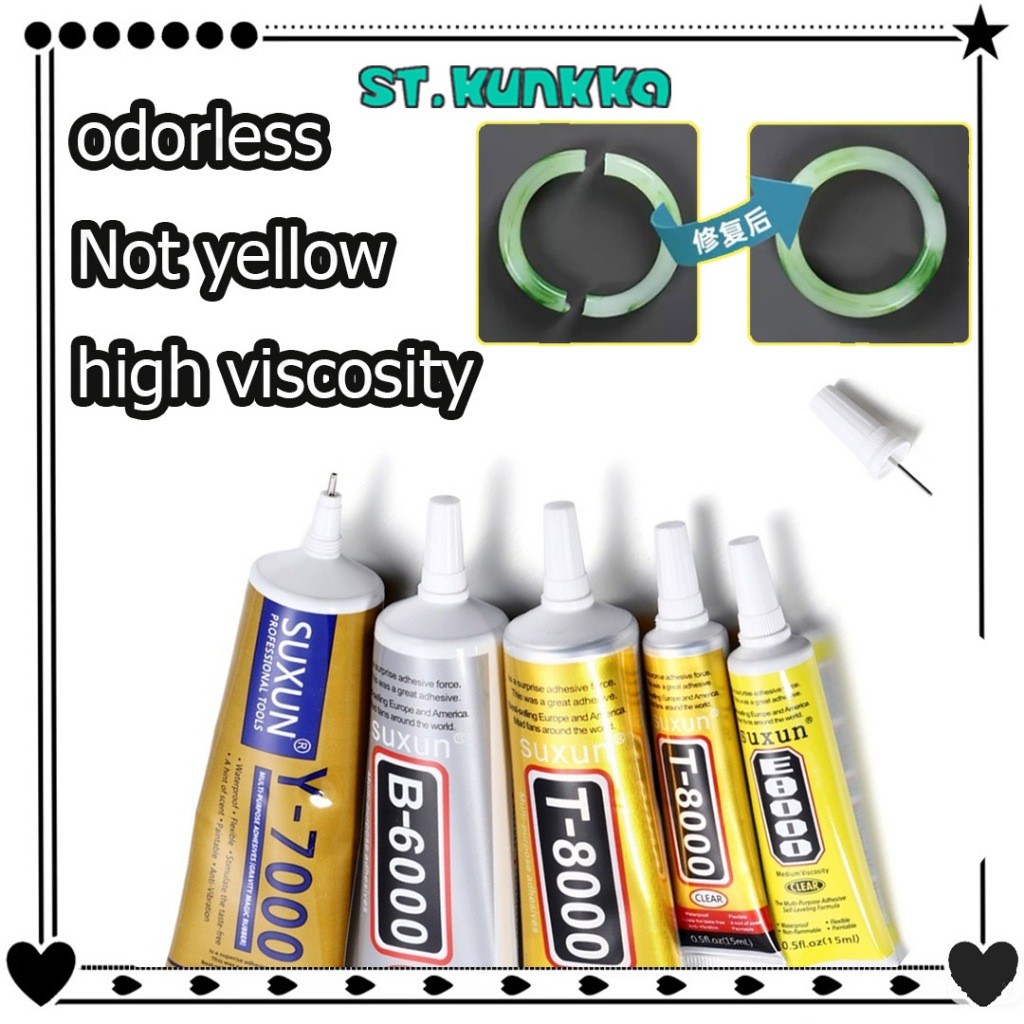 ST.kunkka 15/50/60ML T8000 Strong Adhesive Multi Function ADHESIVE ...