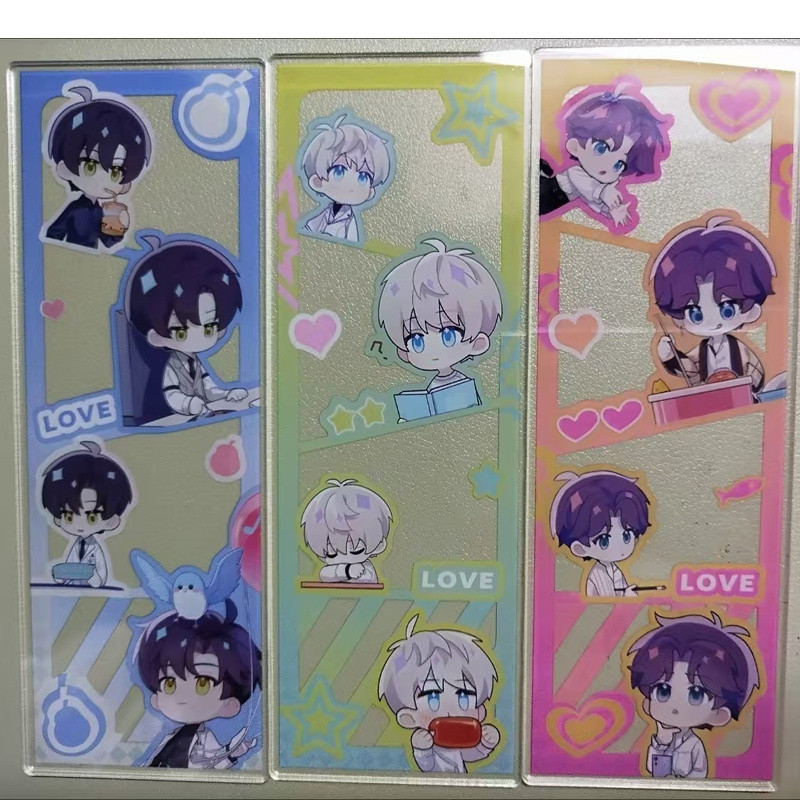 Love and Deepspace PVC Bookmark Xavier Zayne Rafayel Acrylic Book Clip ...