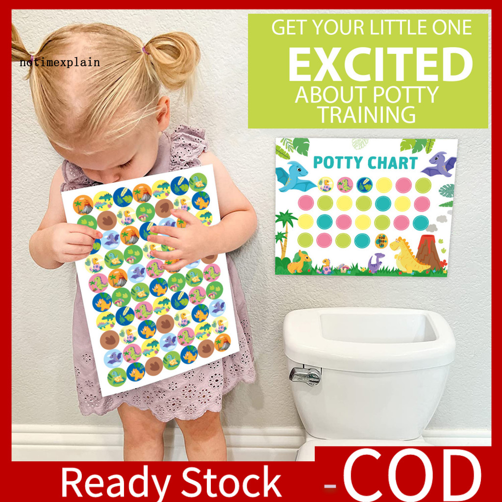 NTA Cute Potty Reward Chart for Toddlers Potty Training Stickers for ...