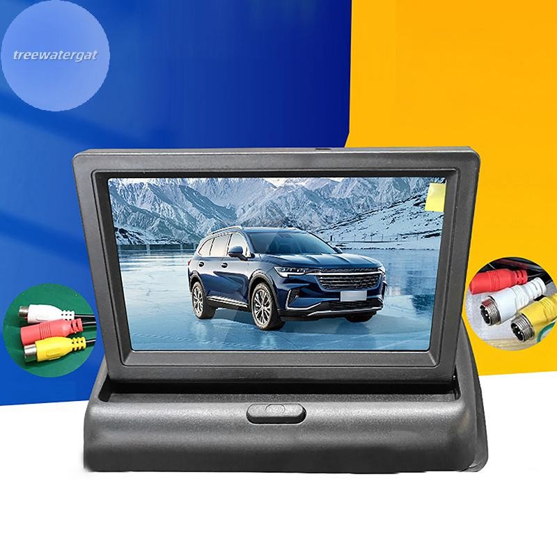 TEGAT Car Rear View Camera Monitor Folding 4.3" TFT LCD HD Screen ...