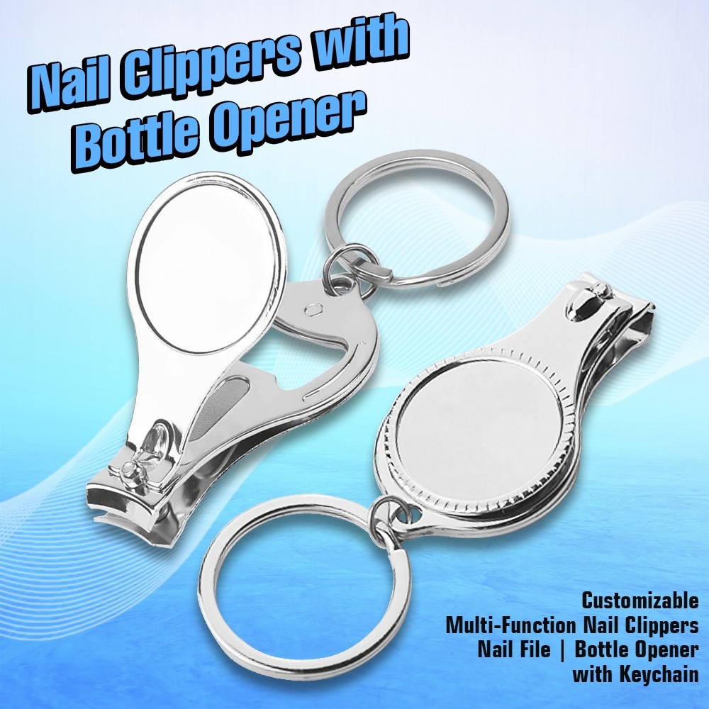 3in1 Keychain keyring Nail Cutter with Bottle Opener Personalized and ...