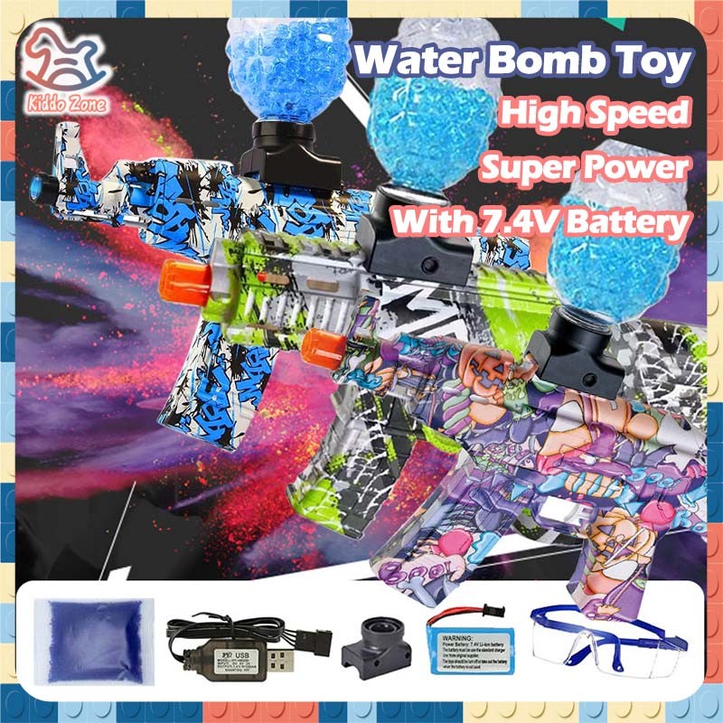 Iron Man Arm Electric Toys Gel Blaster Gun with Goggles Children's Toys ...