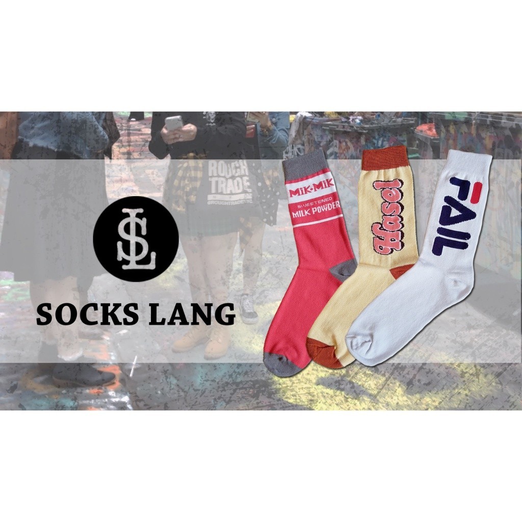 Socks Lang Spoof Iconic Socks - Unisex Batch 4 (COD) | Shopee Philippines