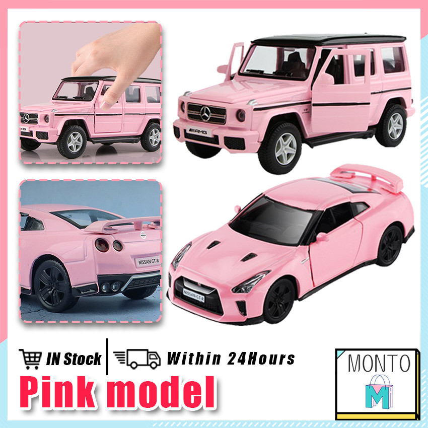 1:36 PINK Series Diecast Car Models Alloy Material Doors Openable Car ...
