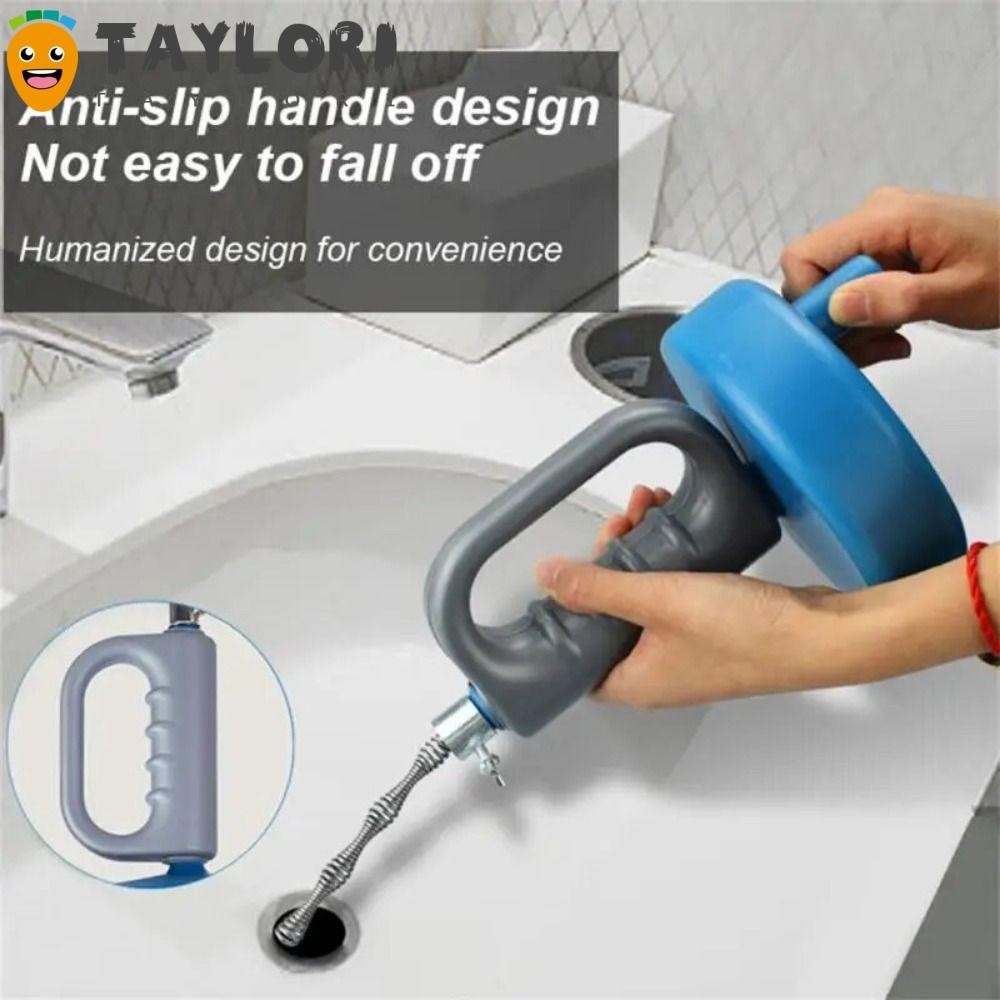 TAYLOR1 Sewer Pipe Plunger Dredge, Handheld 5/7/10 Meters Drain ...