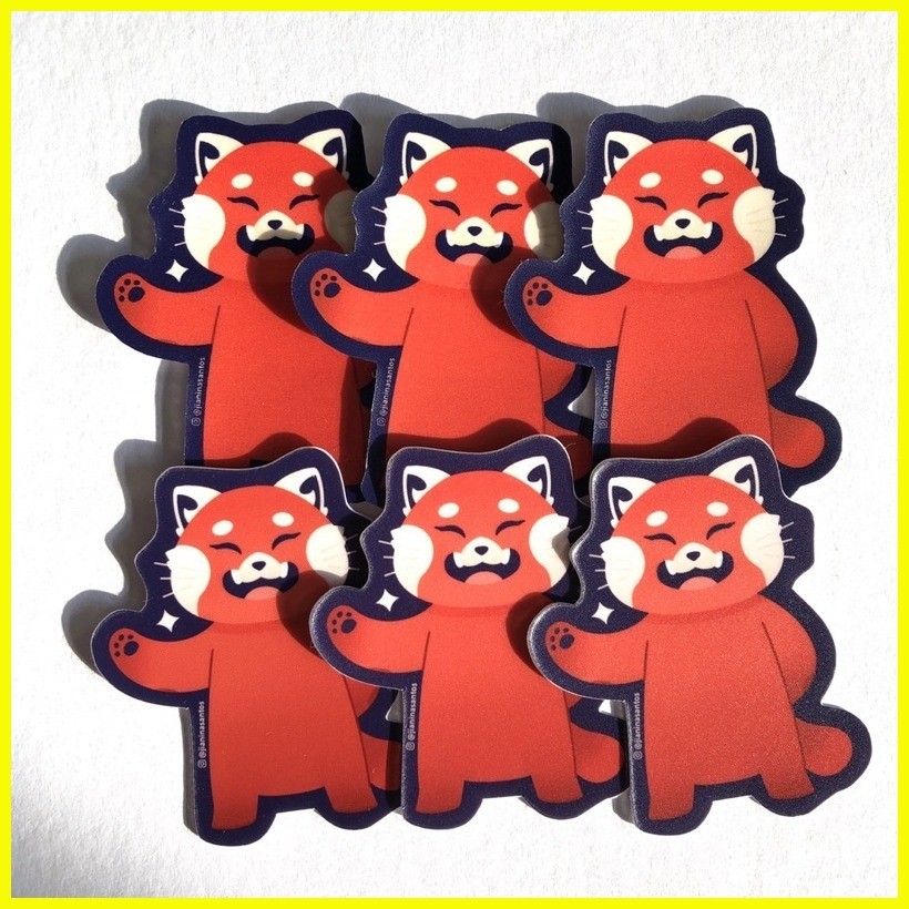 【hot sale】 Turning Red Panda Mei Matte Laminated Sticker Nina Santos ...