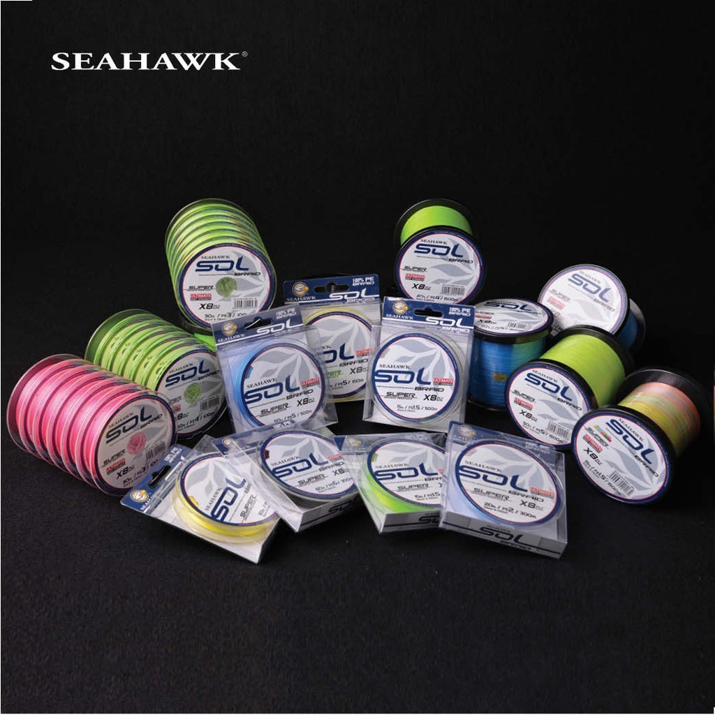 Seahawk Braided ( )(( 500M )) 8X PLY Seahawk SOL 8x Braided 500m ...