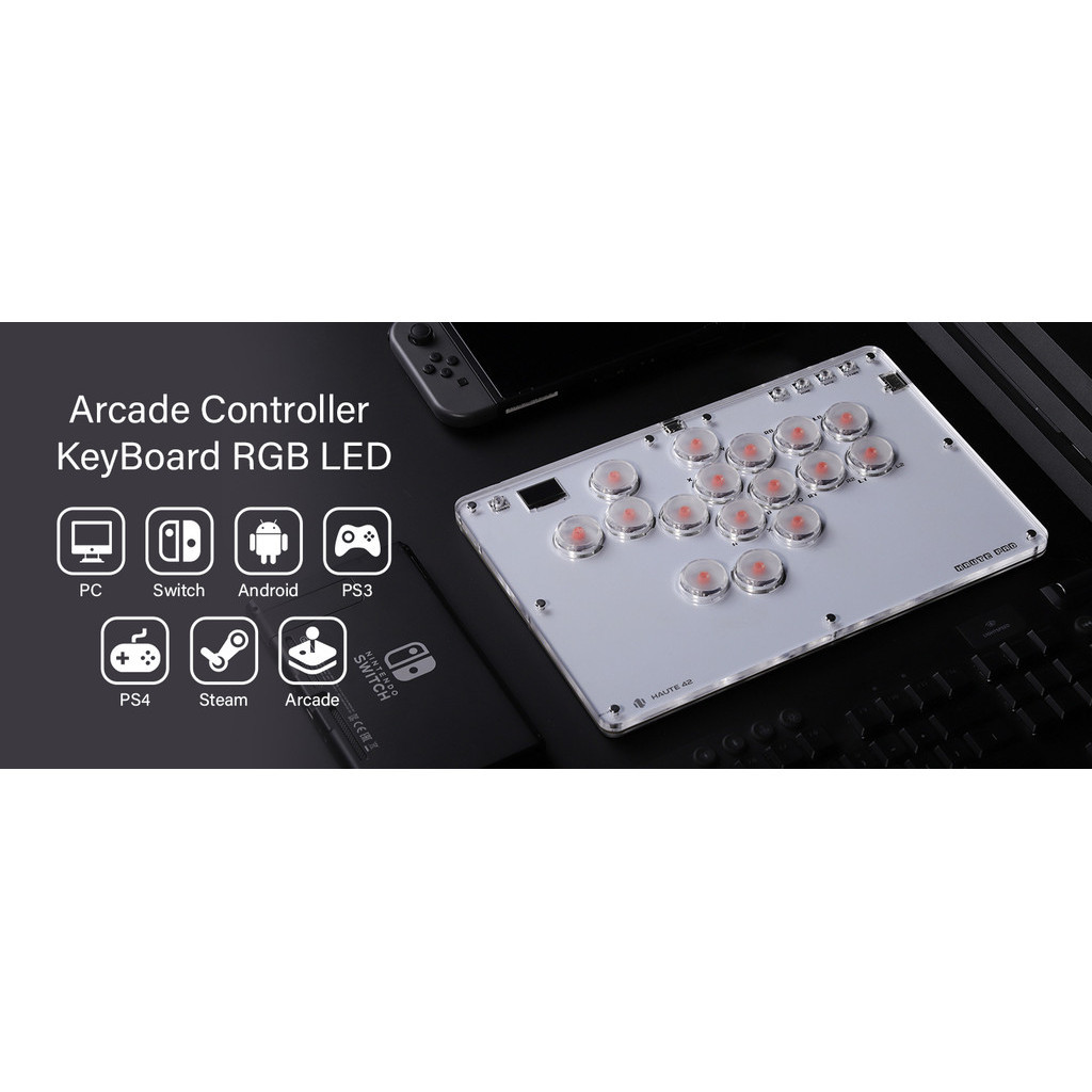 Haute 42 Arcade16keys All Button Gamerfinger With Turbo Functions And Custom Rgb Arcade Controller