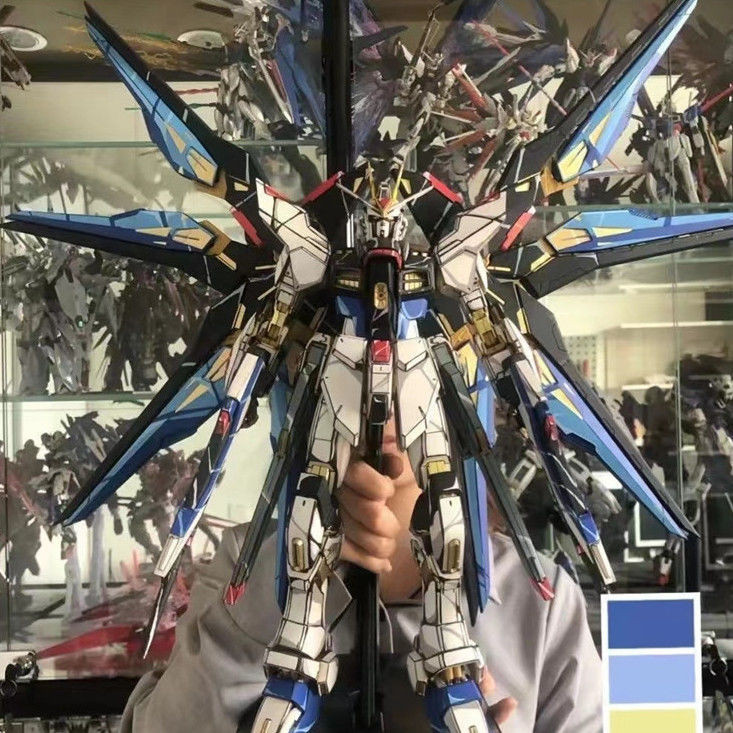 Gunpla MG Attack Light Free Wings Blue Red Heretic Destiny Taipan ...