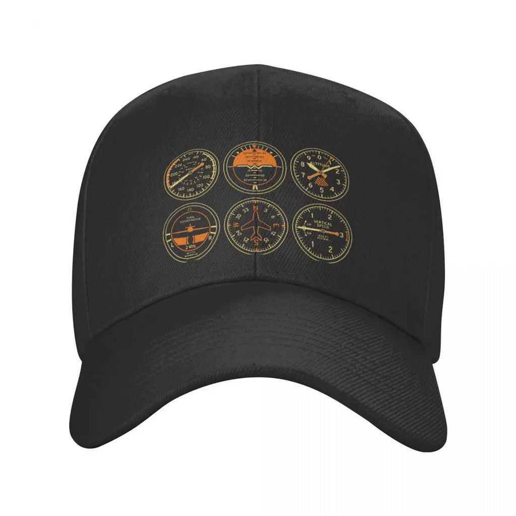 Cockpit Six Dials Flight Simulator Pilot Baseball Cap Adjustable ...