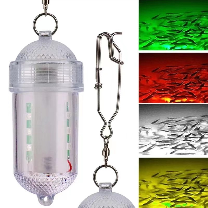 LED Underwater Fishing Light 12 LED Night Fishing Light Fish Gathering ...