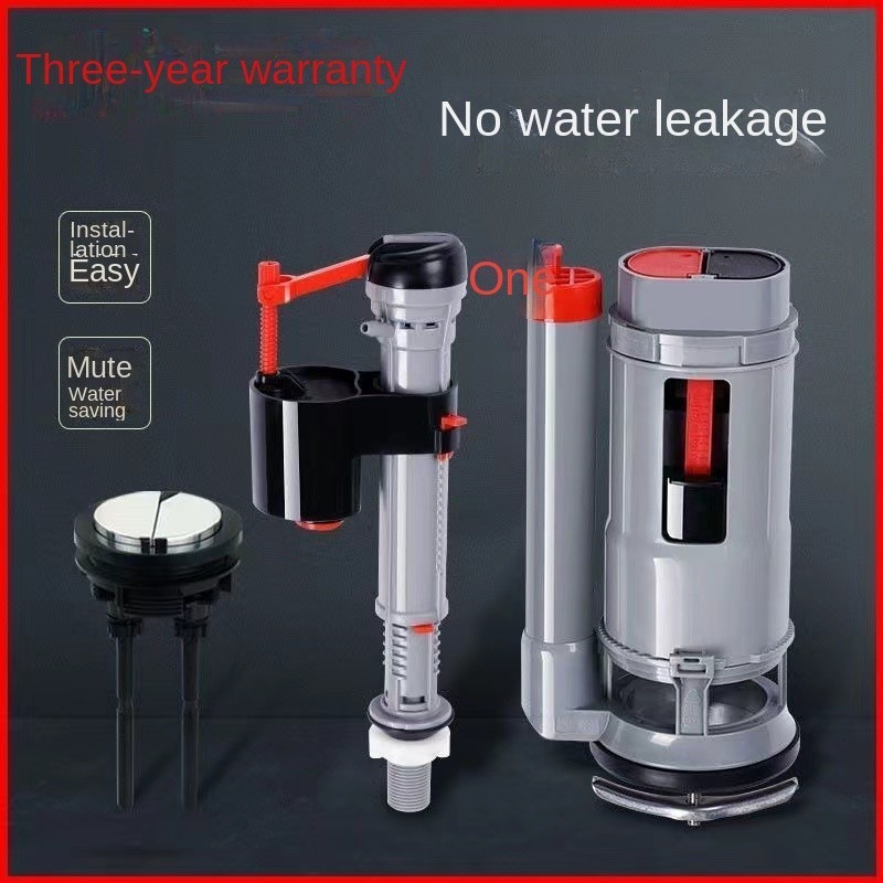 Flush Toilet Tank Accessories Universal Inlet Valve Drain Original Up Water Outlet Whole Set ...