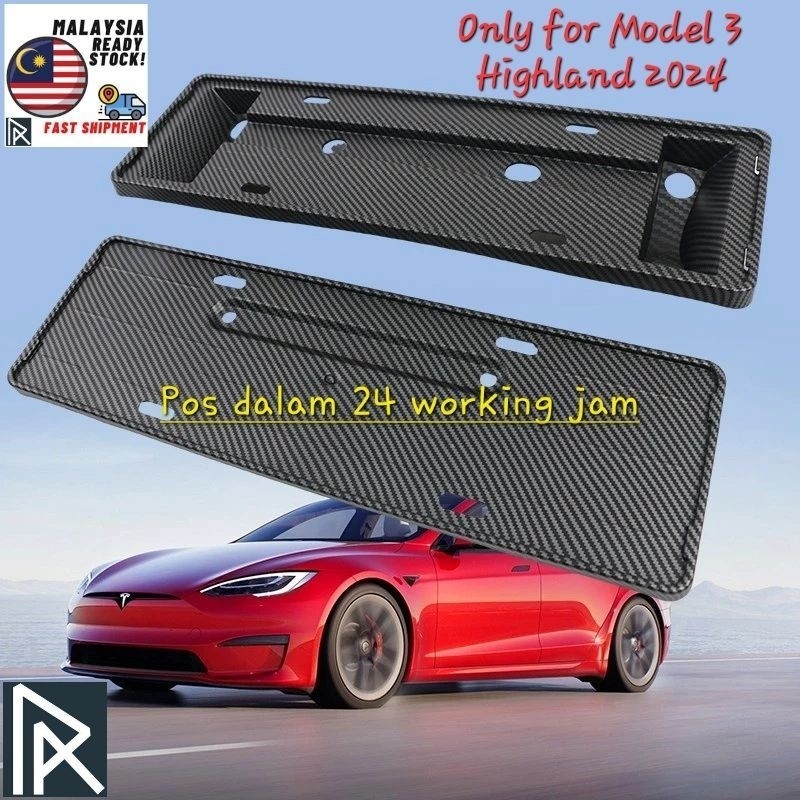 Premium Tesla Car Number Plate / Licence plate Frame Model 3 2024 ...