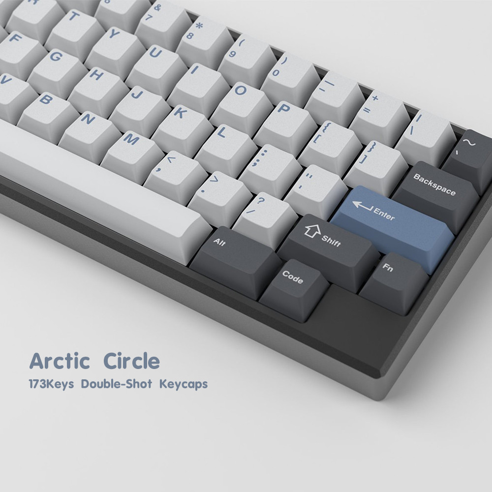 Arctic Circle 173Keys/Set Keycaps ABS Double-Shot Cherry Profile DIY ...