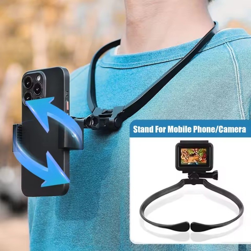 Hands Free Wearable Neck Holder Lazy Phone Stand - Universal Hanging ...