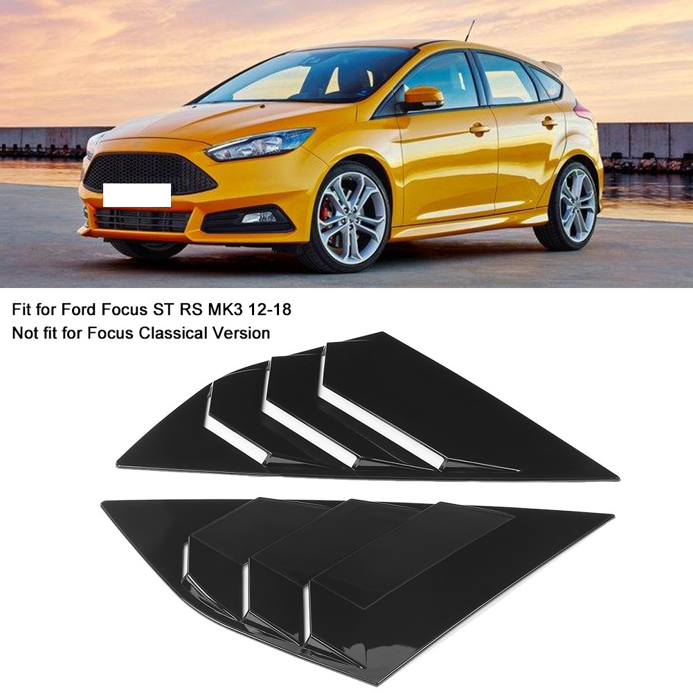 Rubikcube 1 Pair ABS Car Rear Window Louver Decor Accessory Fit for ...