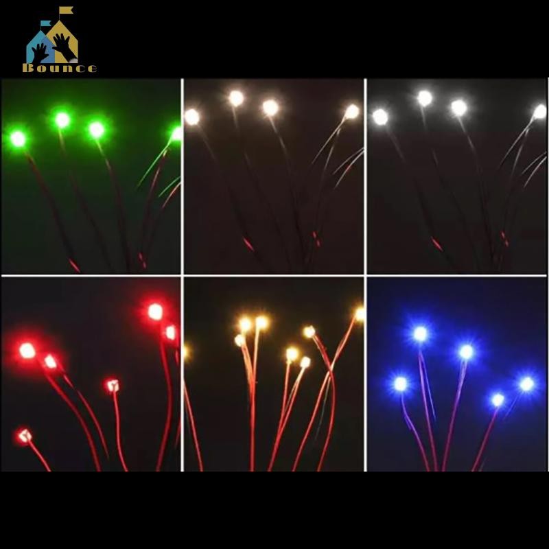 Bounce 10pcs/Lot 0402 0603 SMD Lamp Wired Micro Led Pre-soldered Micro ...