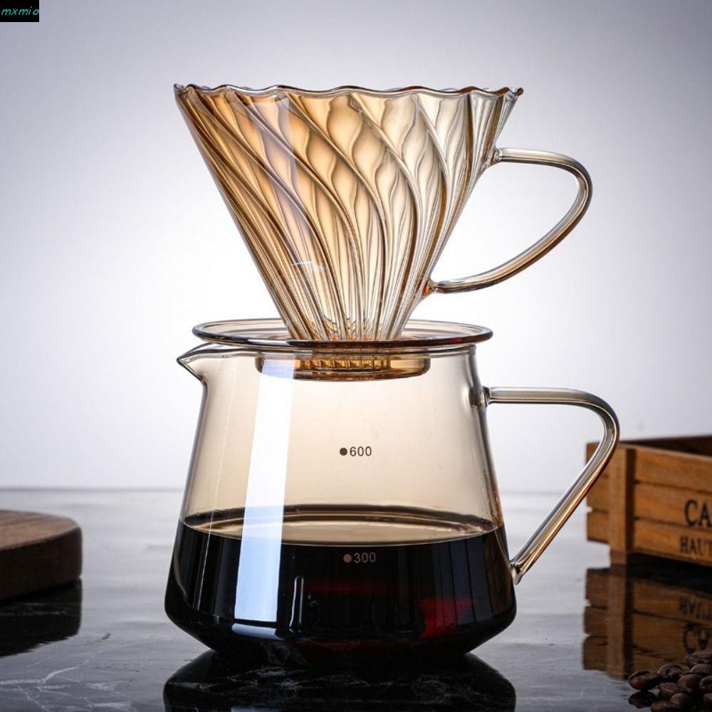 MXMIO Coffee Maker Set, Glass Clear Coffee Filter Pot, Coffee Server ...