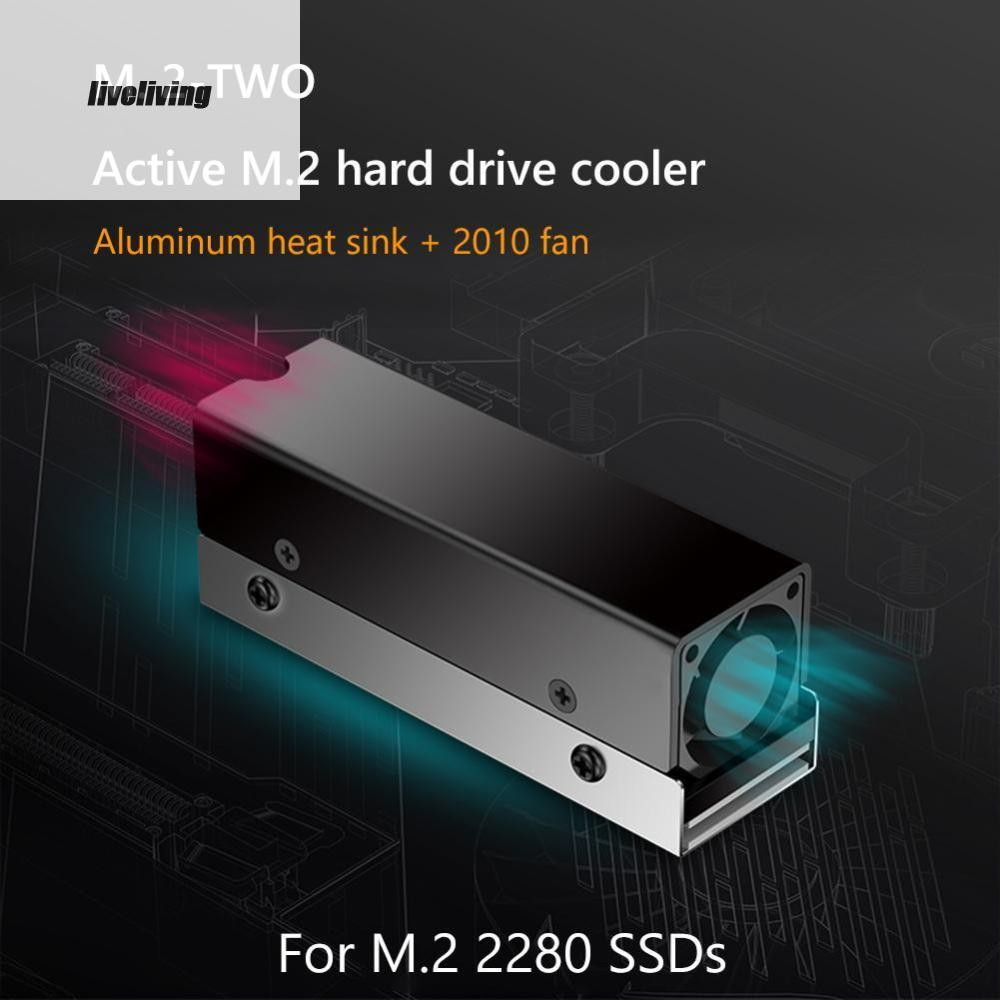 M.2 SSD Ssd M2 Radiator with Fan Aluminum Thermal Pad Cooler for PC ...