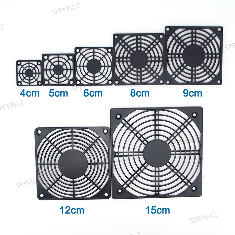 PC Mesh Fan Dust Filter 4cm 5cm 6cm 8cm 9cm 12cm 15cm Dustproof Case ...
