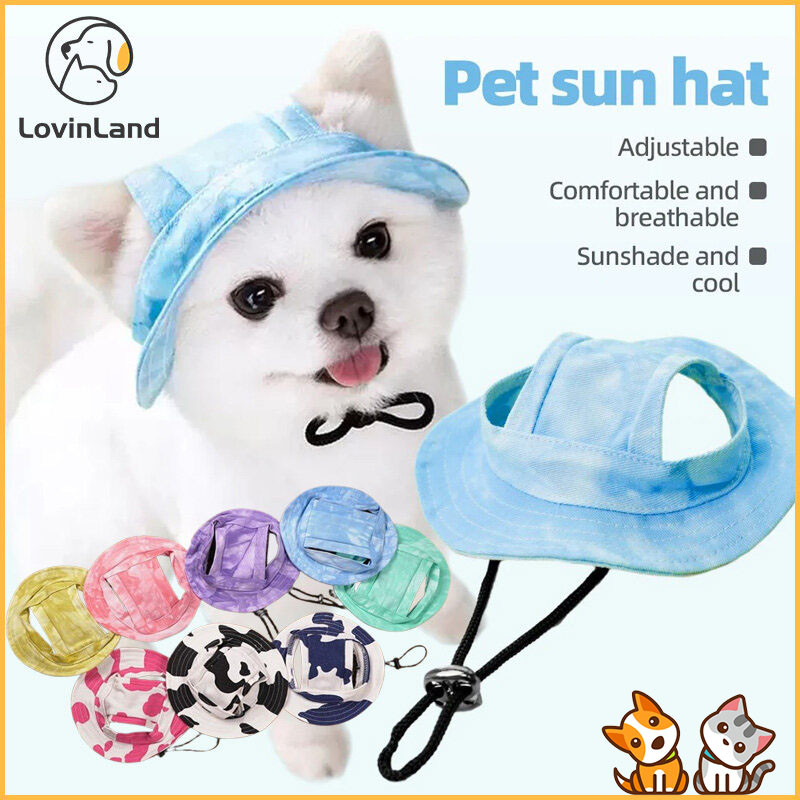 Lovinland Pet Baseball Hat Outdoor Fashion Cat Dog Adjustable Peaked ...