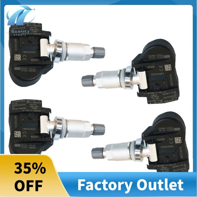 Superb 4Pcs Tire Pressure Sensor 52933-3N100 529333N100 529332M650 TPMS ...
