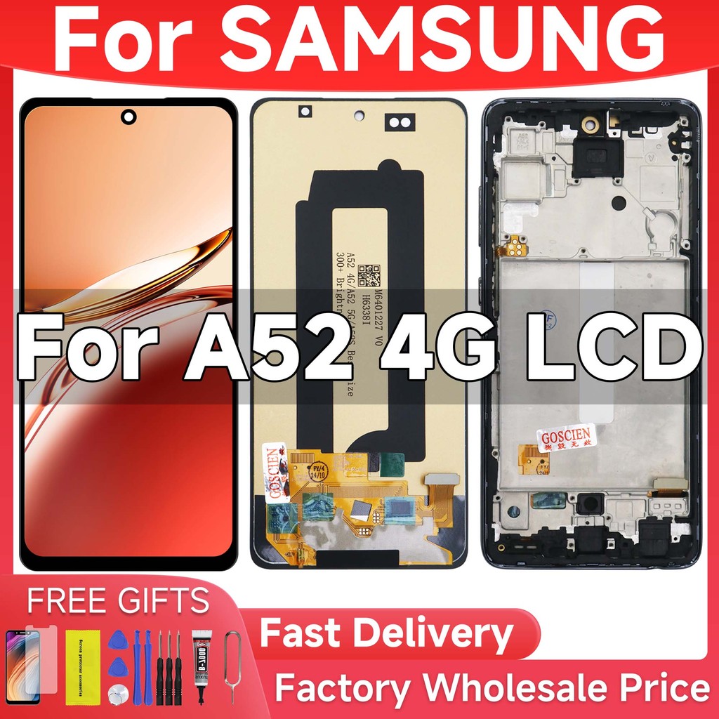 For Samsung Galaxy A52 4G A525 LCD Display Touch Screen Digitizer ...