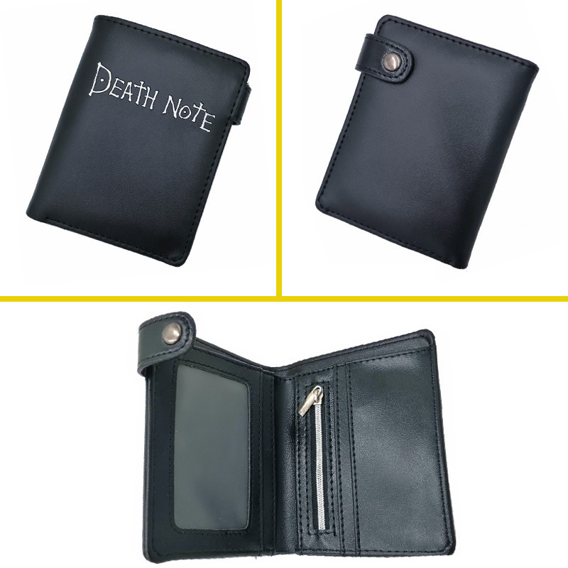 Anime Death Note PU Leather Wallet Anime Short Button Purse Wallet for ...