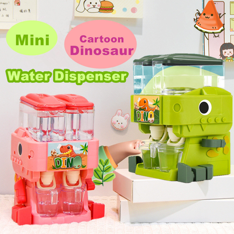 Mini Water Dispenser Toy for Kids Cartoon Dinosaur Water Drinking ...