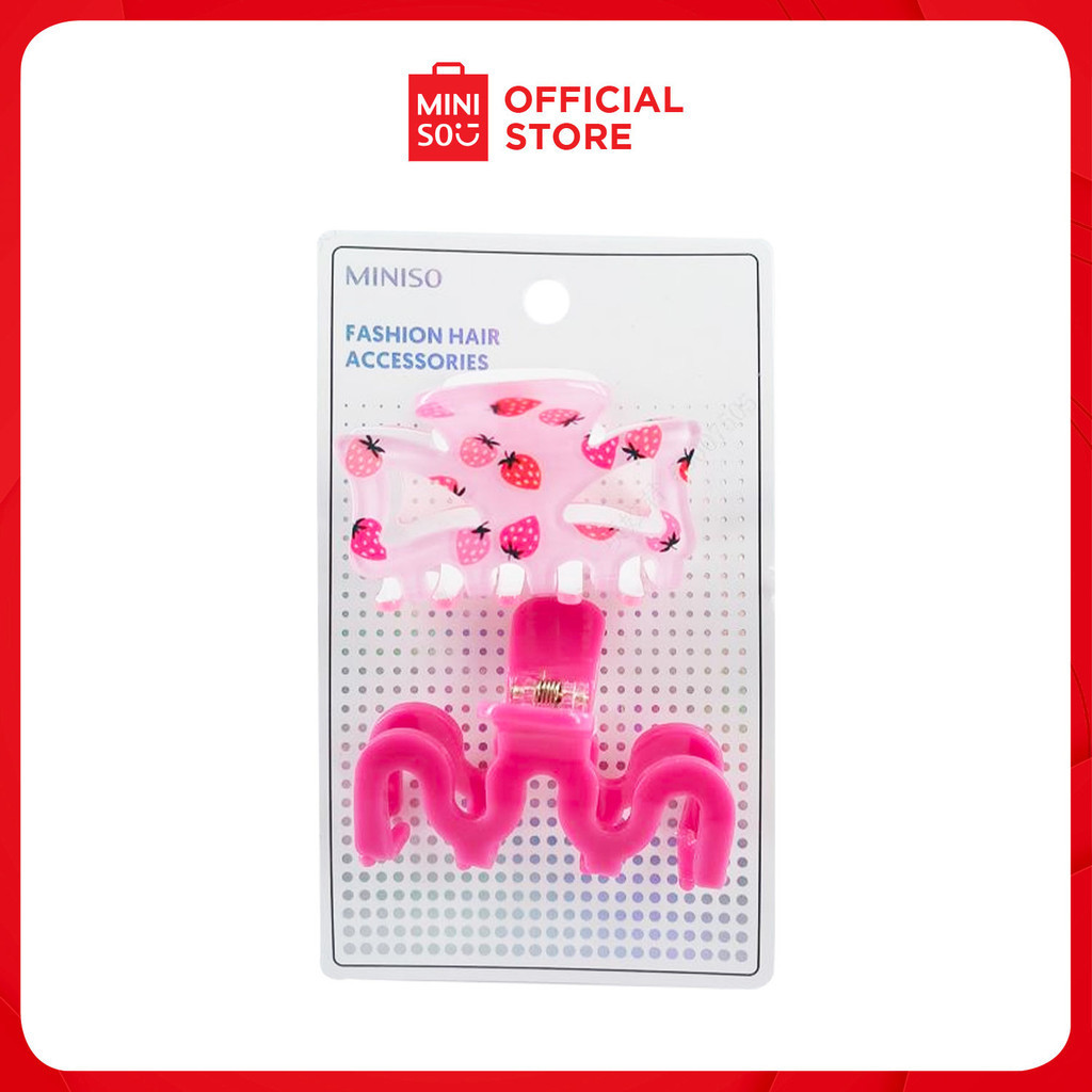 MINISO Strawberry Hair Claw Clips (2 pcs) | Shopee Philippines