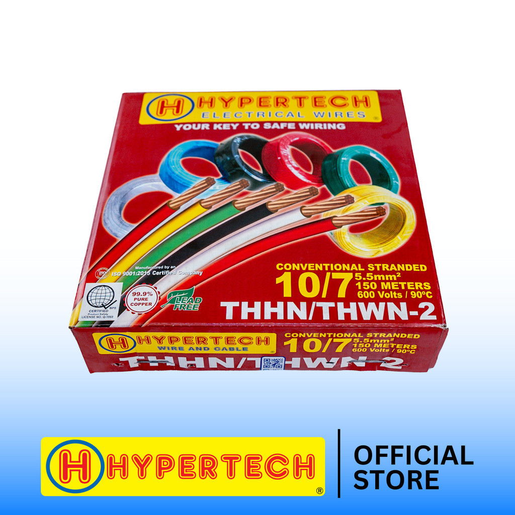 Hypertech THHN/THWN2 Stranded Wire #10/7 -150meters High-Performance Electrical Wires 100% Lead ...