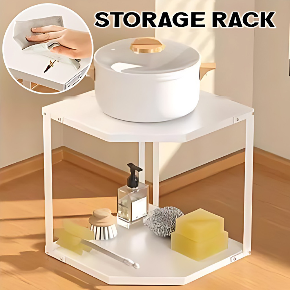 Pot Rack Corner Multi-layer Rack Kitchen Storage RackStorage Condiments ...