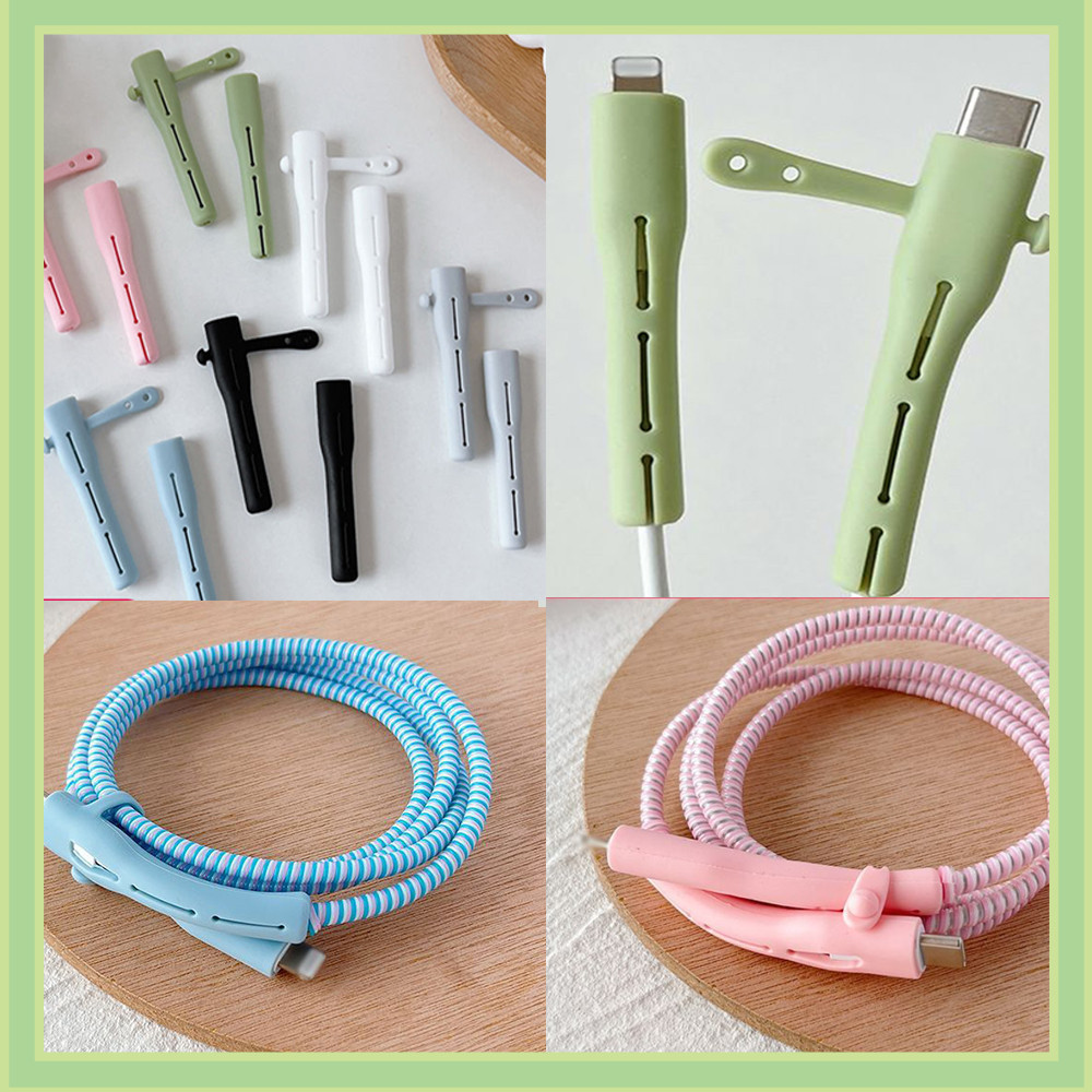 Cable Protector Mobile Phone Charging Cable Winder Compatible 4in1 sets ...