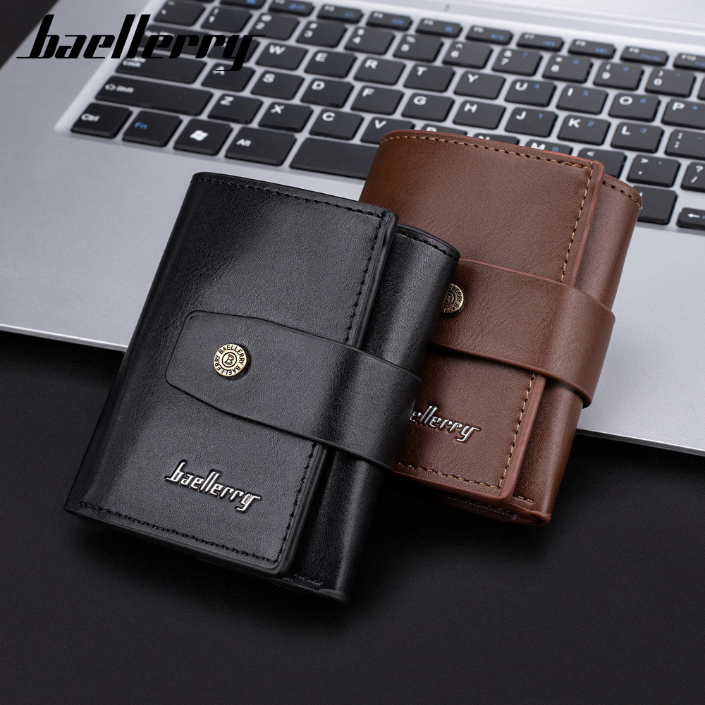 Baellerry Tri-Fold Men's Card Holder Rfid Metal Aluminum Box Automatic ...