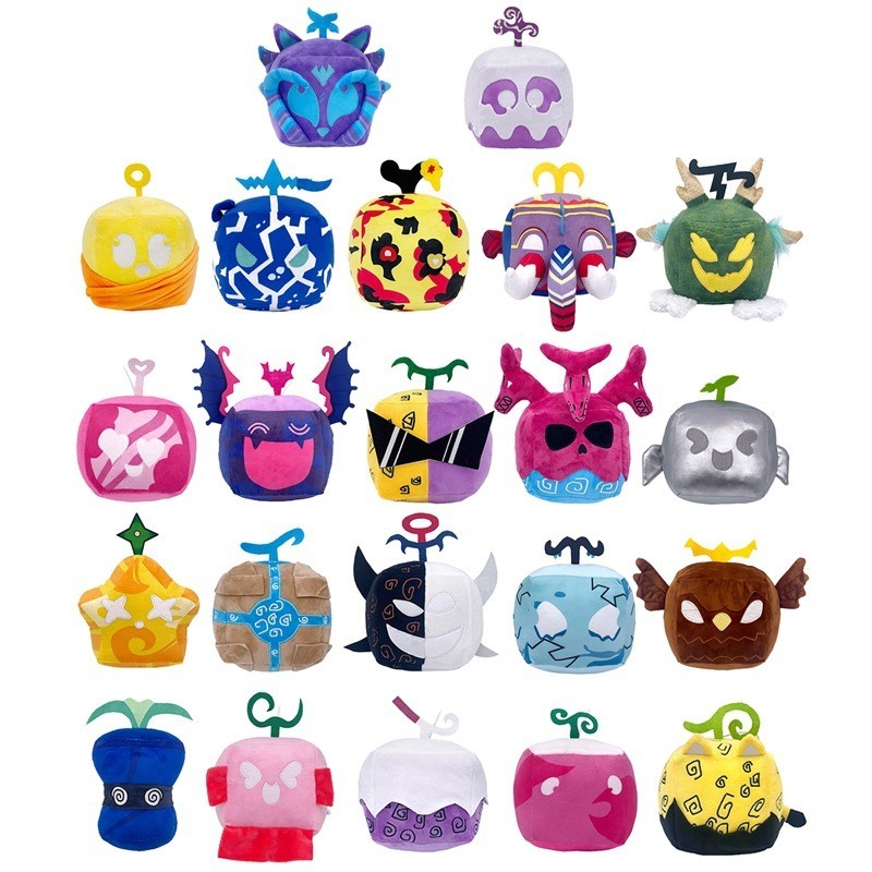 blox fruits Surrounding the Game Plush Toy Devil Fruit Props Box Doll ...