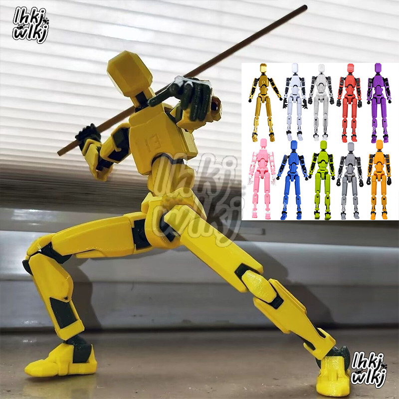 3D Dummy 13 Lucky Action Figure Black Blue 10 Colors Articulado Doll ...