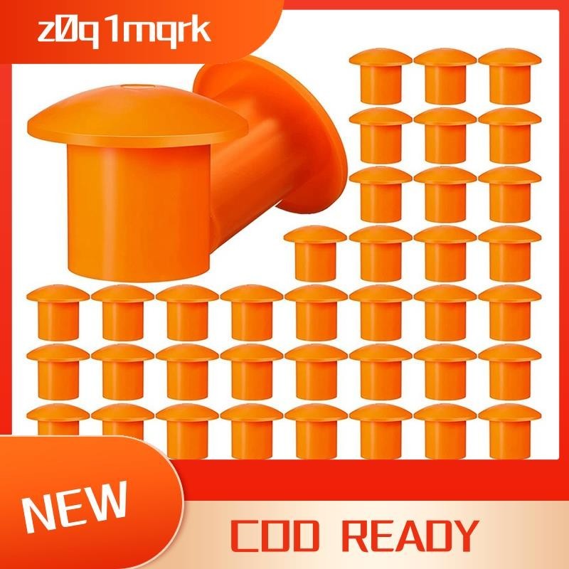 100 Pcs Mushroom Rebar Cap Plastic Safety Caps Rebar Caps for Rebar 3 ...