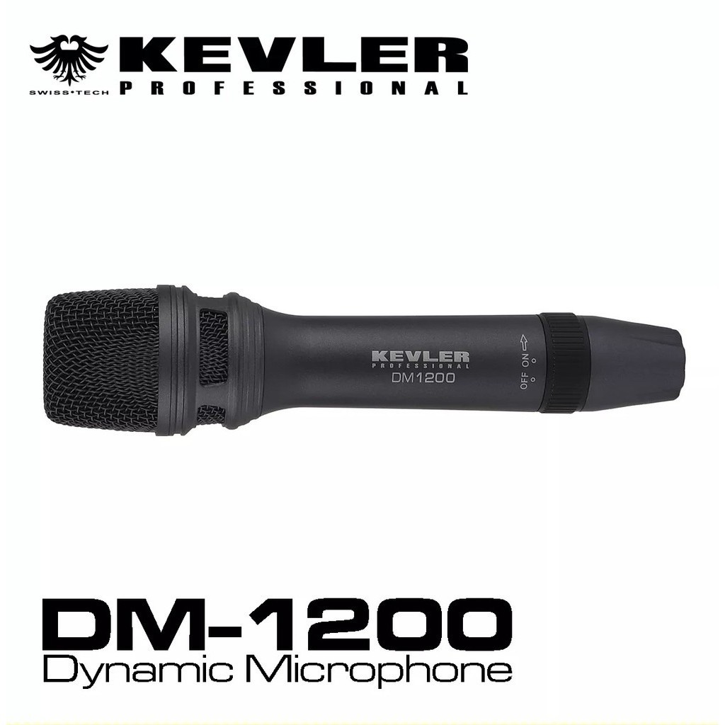 Original DM1200 KEVLER DYNAMIC Wired Type Microphone w/ 10 meters wire ...