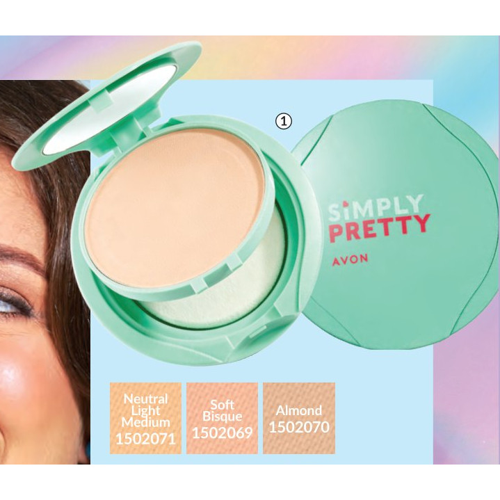 Avon Simply Pretty Smooth N Glow Dual Powder Foundation SPF15/PA+++ 10g ...