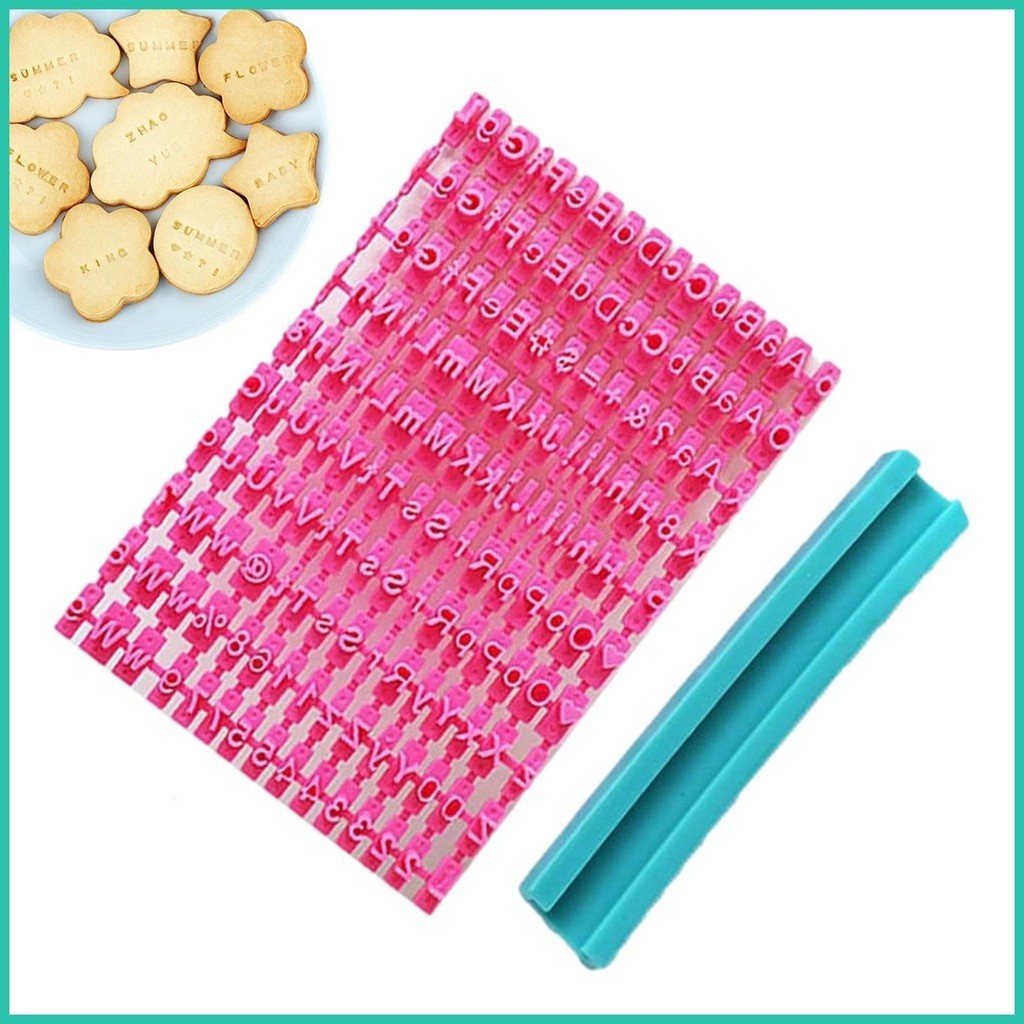 Biscuit Alphabet Stamps Alphabet Number Symbols Cookie Cutters Stamp ...