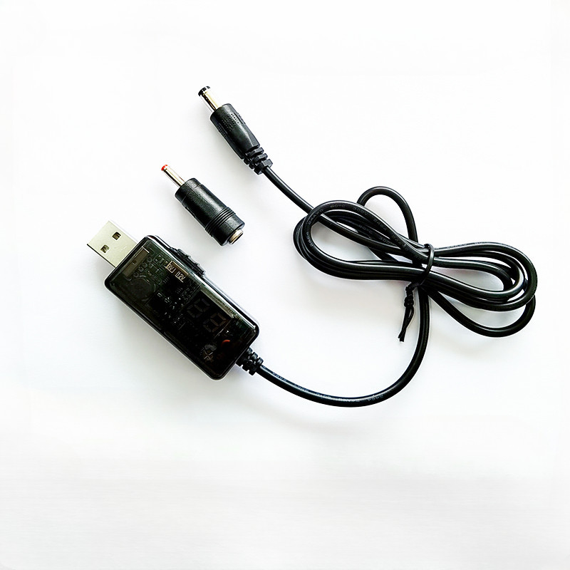 5V to 9V or 12V USB Adjustable Boost Step Up KWS-912V Power Adapter Converter Cable with ...