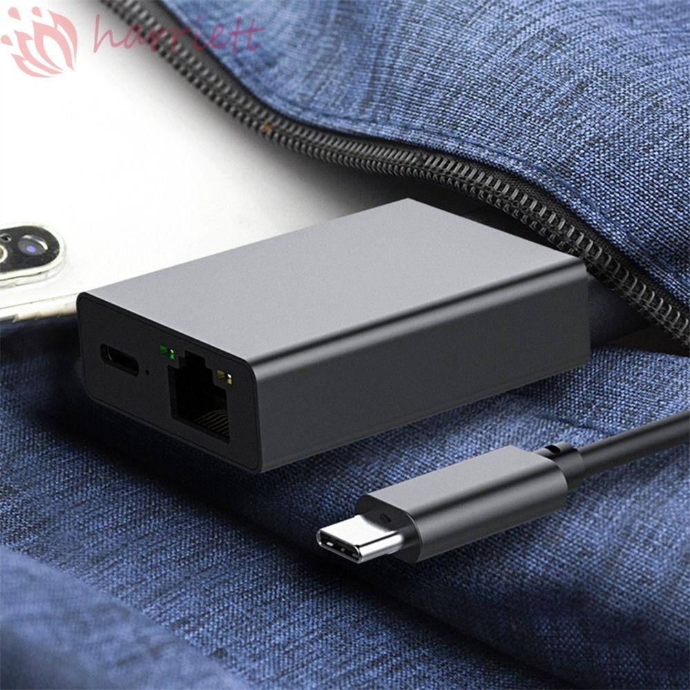 HARRIETT Internet Cable Plug Tablet Portable Type-C To RJ45 Ethernet ...