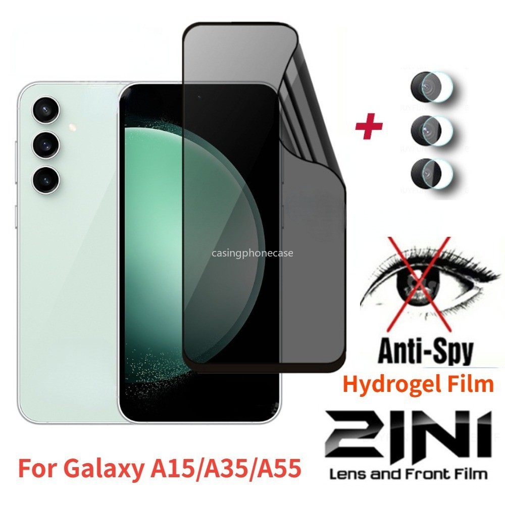 2 in 1 Camera Screen Protector For Samsung Galaxy A A15 A35 A55 5G 2024 ...