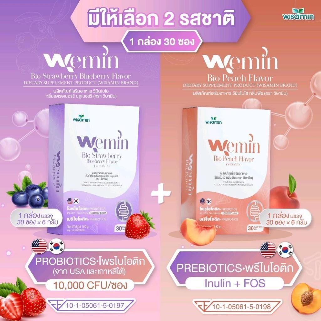 WEMIN BIO Vmin (2 Flavors) Visamin Brand Prebiotic And Probiotic 10 000 ...
