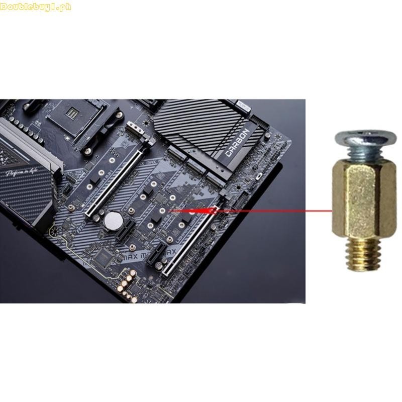 Doublebuy 100Pcs M 2 SSD Mounting Screw Solid Drive Fastener Screw Hex ...